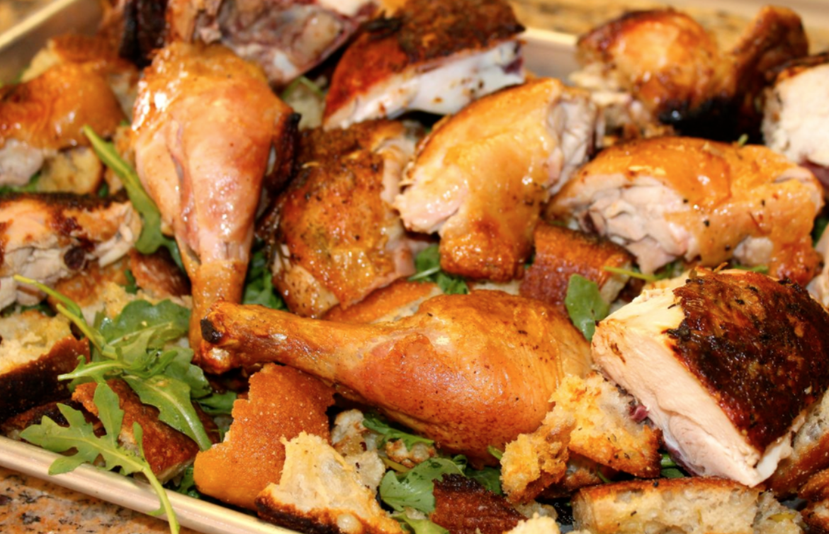 Zuni Cafe Roast Chicken with Bread Salad – Cafe Barber